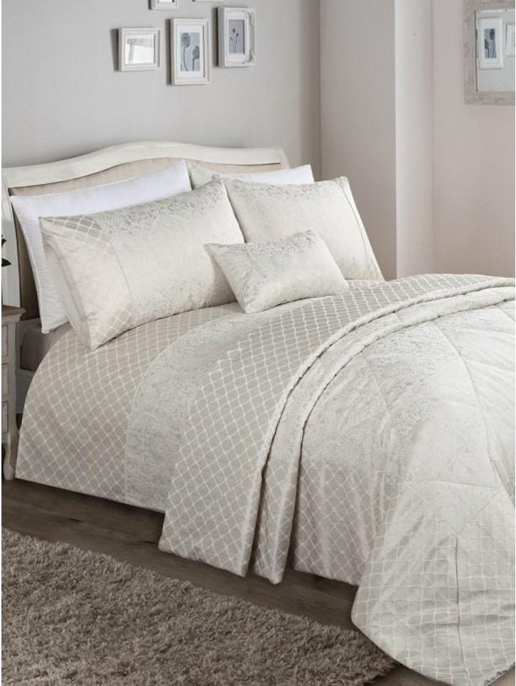 Ornate Damask Bedding Collection Natural | Ponden Home